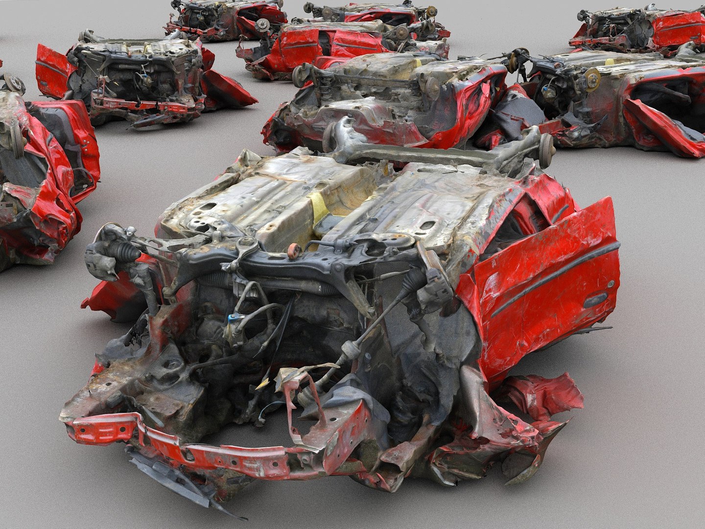 Car Wreck 16k 3D Model - TurboSquid 1391168