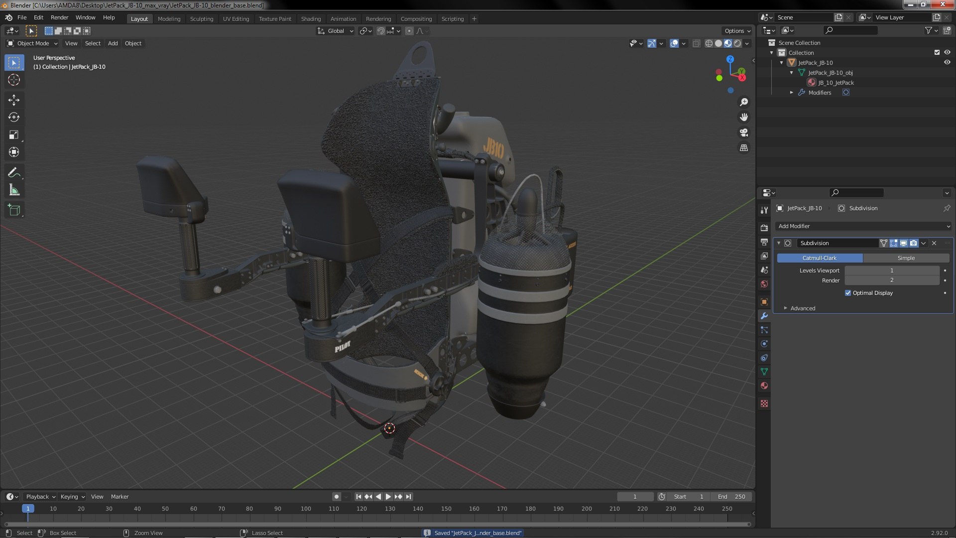 JetPack JB-10 3D - TurboSquid 1910097