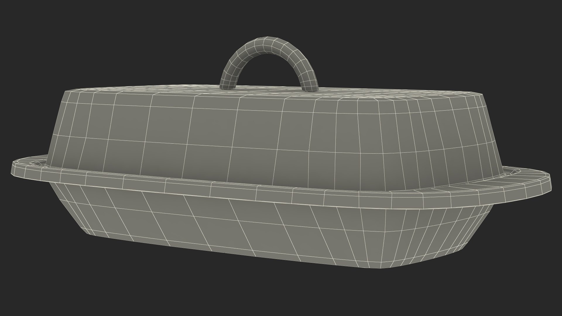 3D Copper Butter Dish Model - TurboSquid 2149863