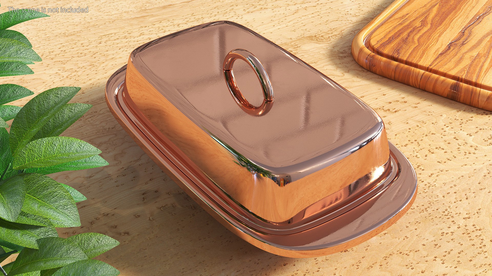 3D Copper Butter Dish Model - TurboSquid 2149863