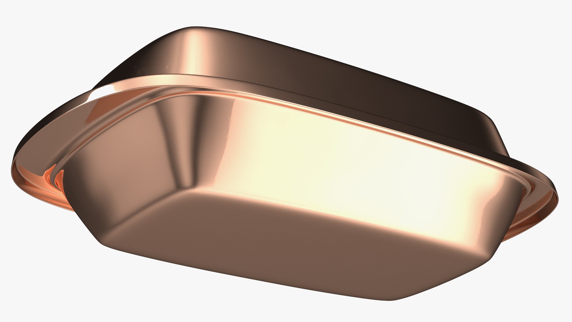 3D Copper Butter Dish Model - TurboSquid 2149863