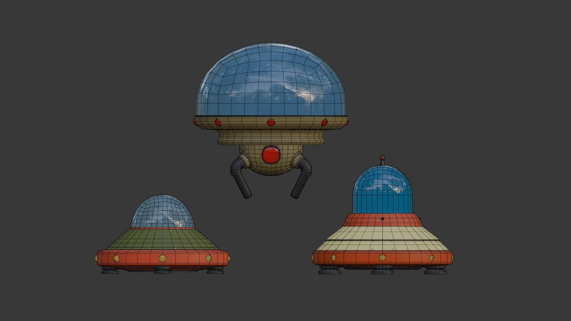 Ufo Ships 3D model - TurboSquid 2170299