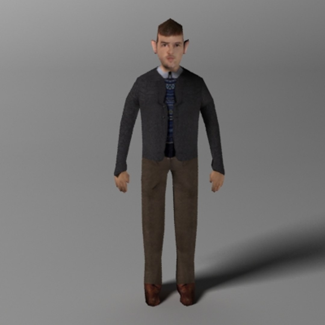 man character 3d max