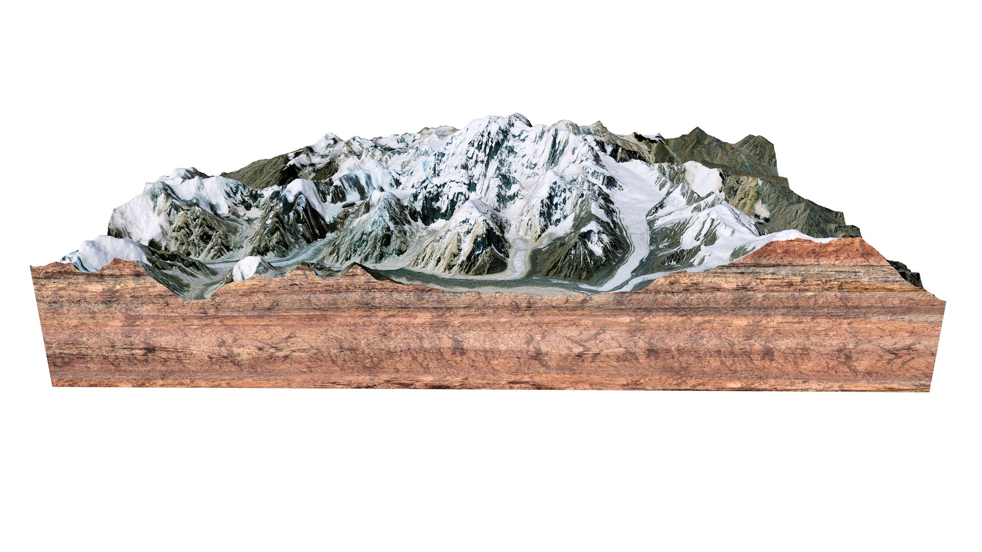 3D Model Tirich Mir Mountain Pakistan - TurboSquid 2061912