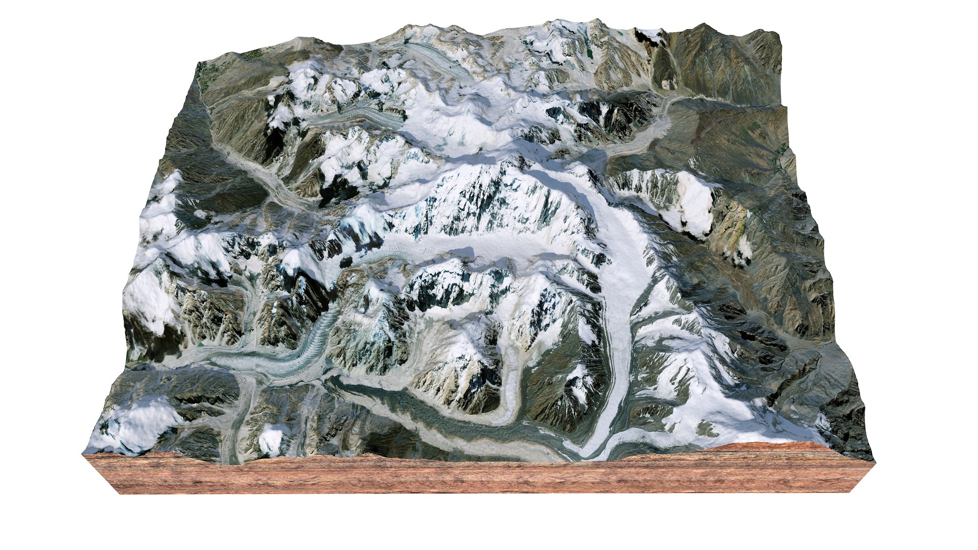 3D Model Tirich Mir Mountain Pakistan - TurboSquid 2061912