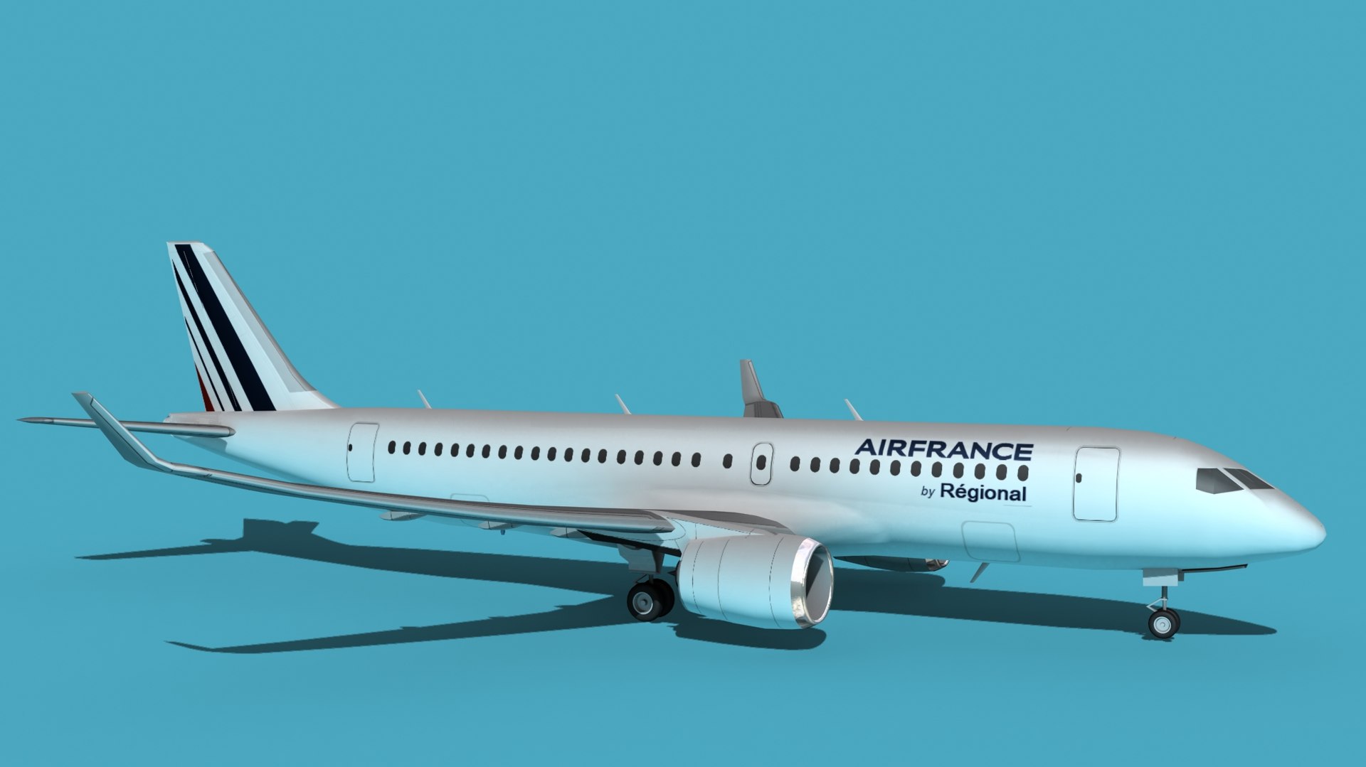 3D Bombardier CS100 Air France Regional Model - TurboSquid 1762823