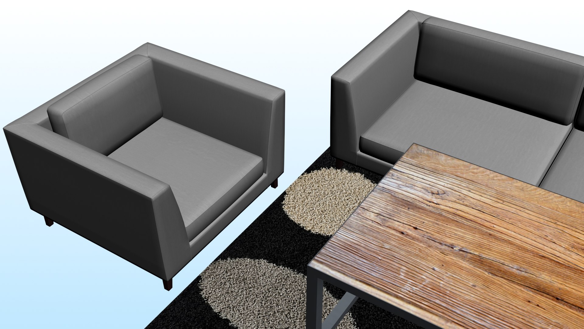 SOFA SET WITH CARPET 04 3D - TurboSquid 2422049