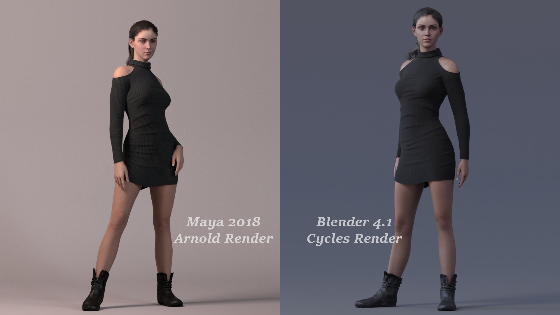 3D Female Base With Outfit Rig Model - TurboSquid 2284713