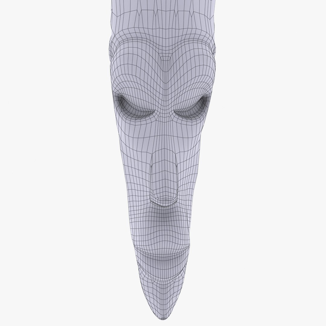 3d african mask idol model