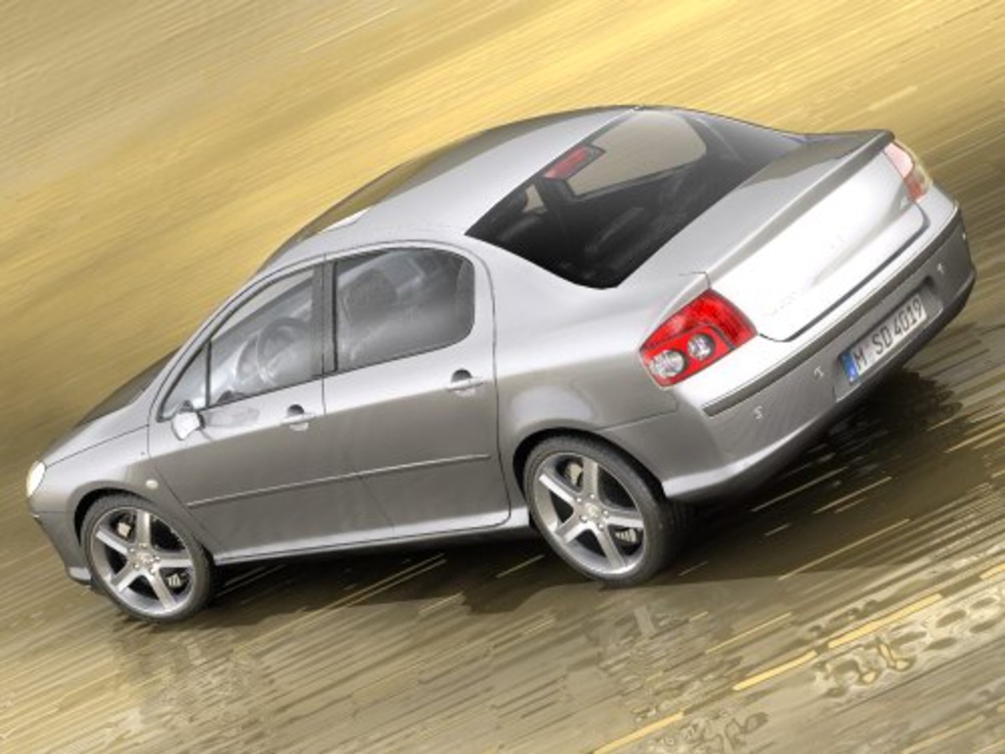 Peugeot 407 Sedan 3d Model