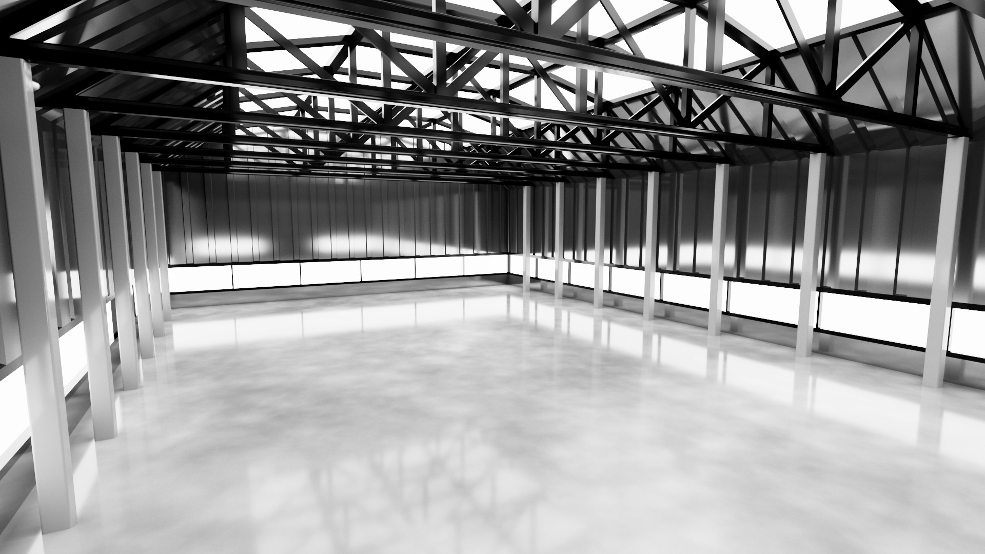 3D Hangar Interior Storage Industrial Warehouse Model - TurboSquid 1855521