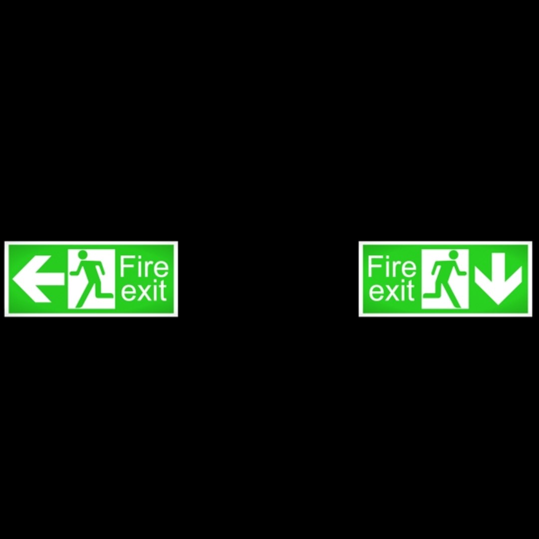 Emergency Signs 3d Max
