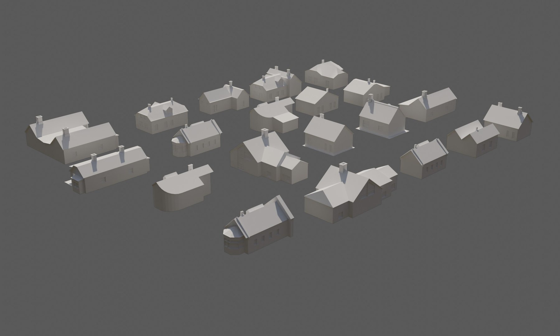 3D Model Village House Pack - TurboSquid 1861858