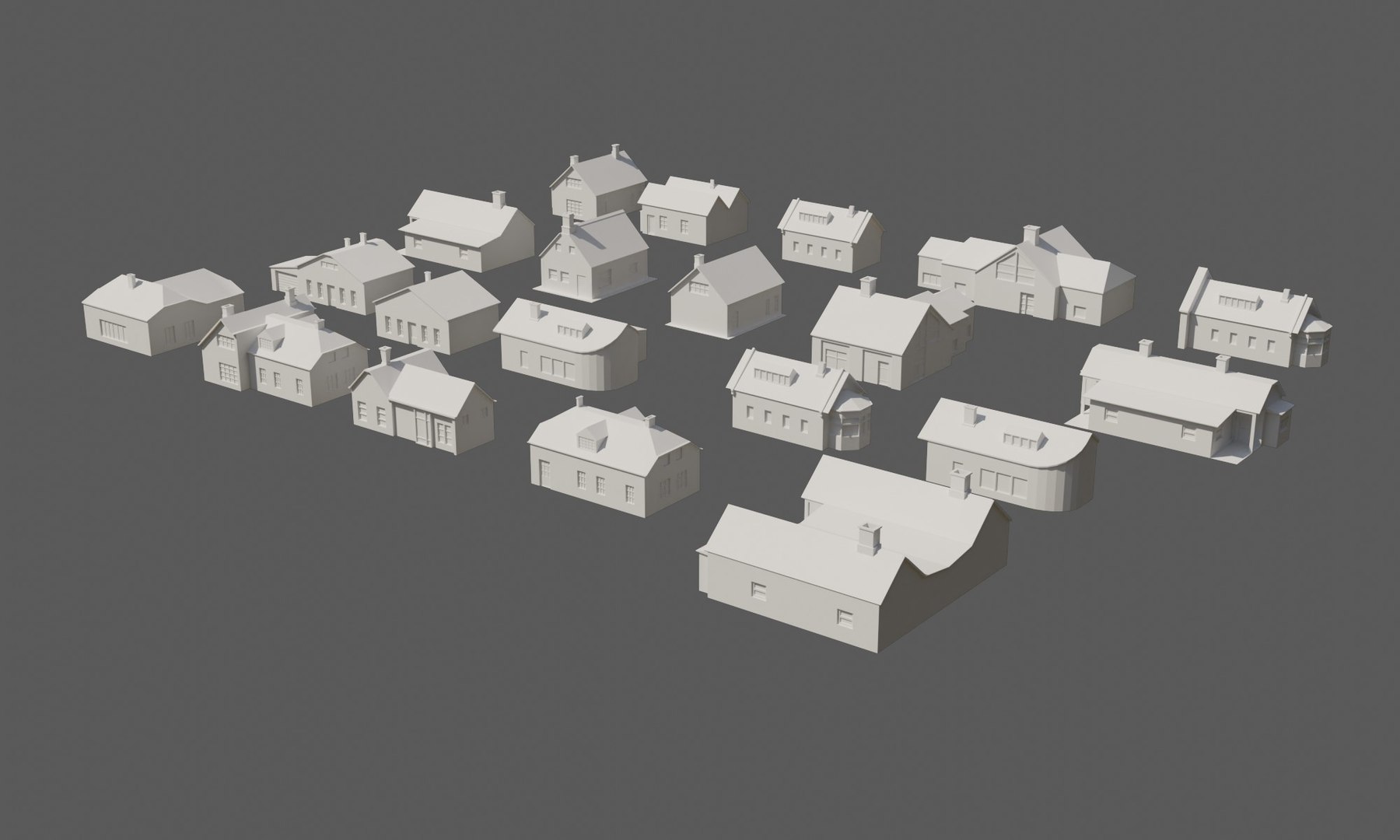 3D Model Village House Pack - TurboSquid 1861858