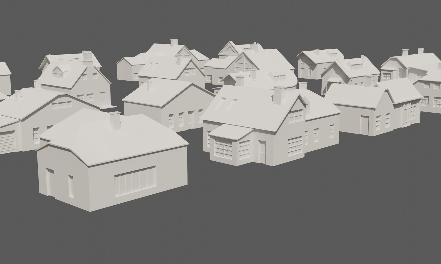 3D Model Village House Pack - TurboSquid 1861858