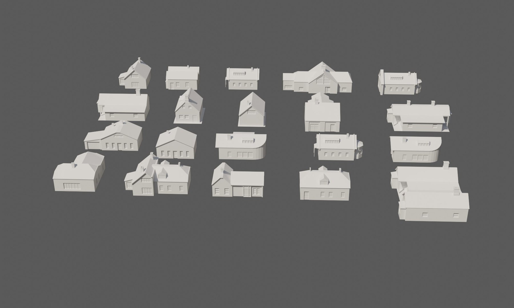 3D Model Village House Pack - TurboSquid 1861858