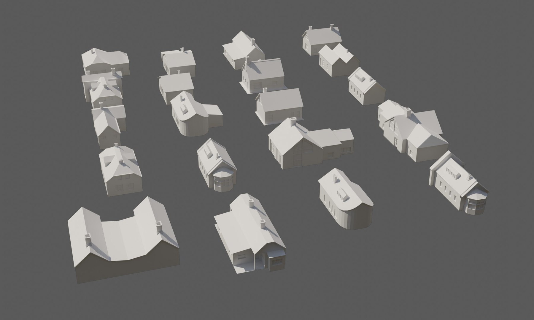 3D Model Village House Pack - TurboSquid 1861858