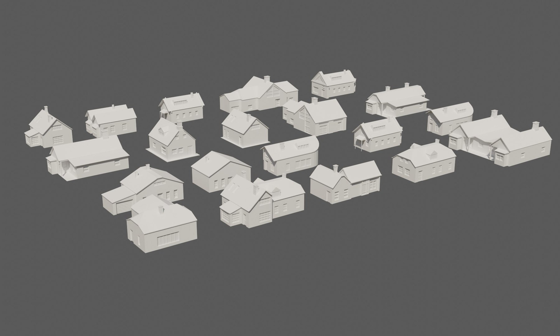 3D Model Village House Pack - TurboSquid 1861858