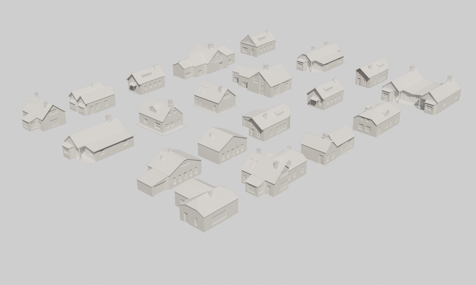 3D Model Village House Pack - TurboSquid 1861858