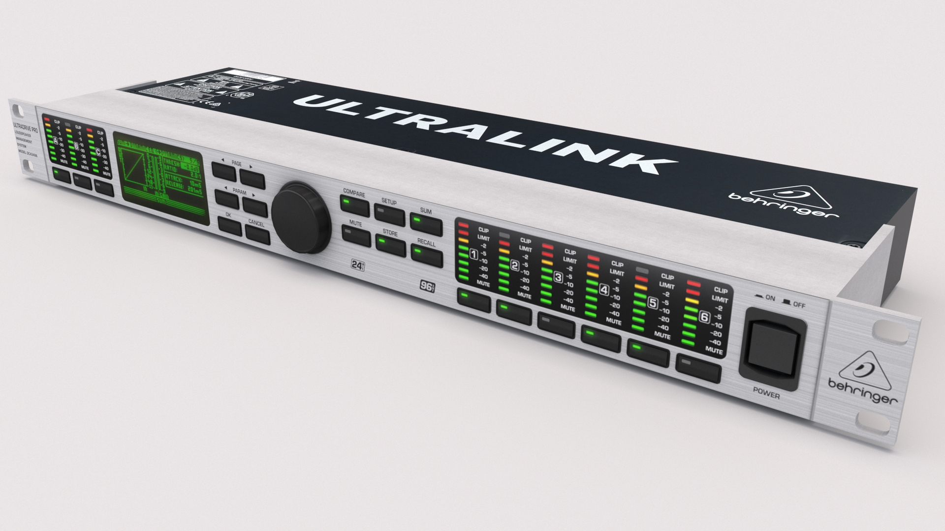 Behringer DCX2496 Audio Processor model - TurboSquid 1747714