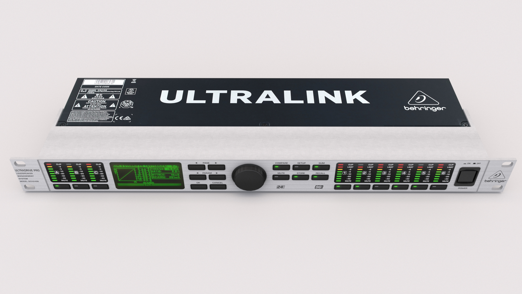 Behringer DCX2496 Audio Processor model - TurboSquid 1747714