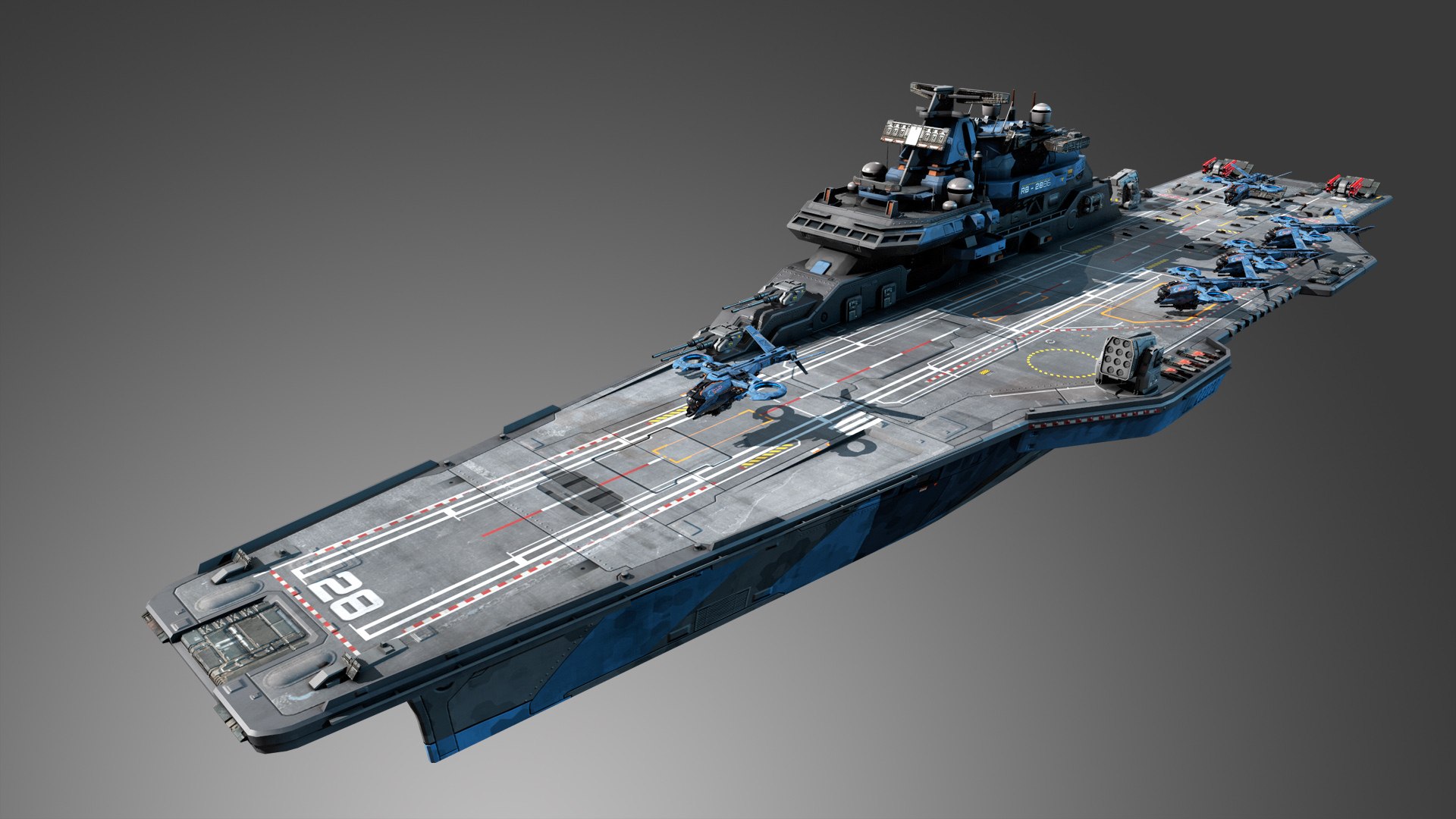 WARSHIPS - Drone Carrier 3D Model - TurboSquid 1858964