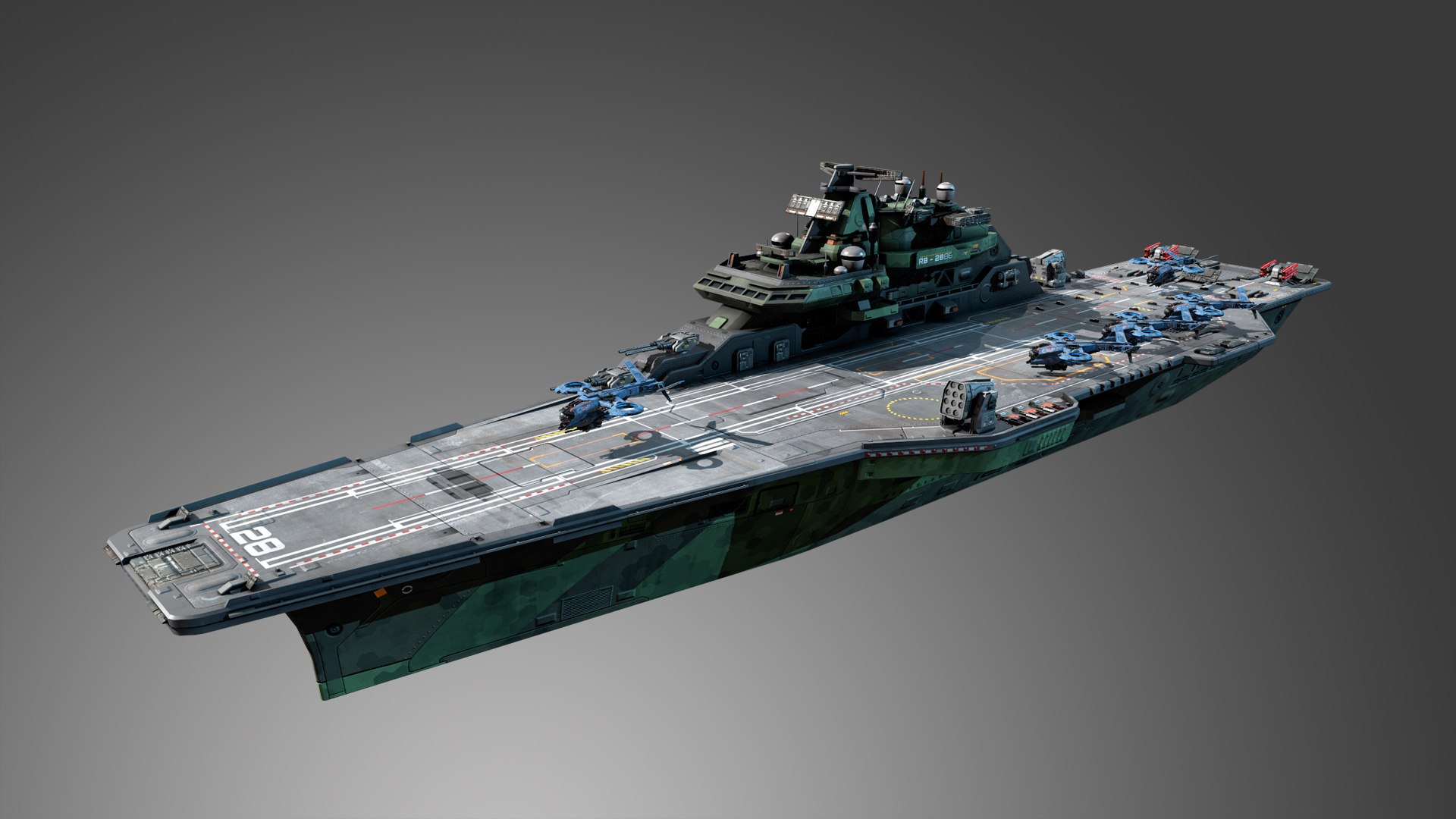 WARSHIPS - Drone Carrier 3D Model - TurboSquid 1858964