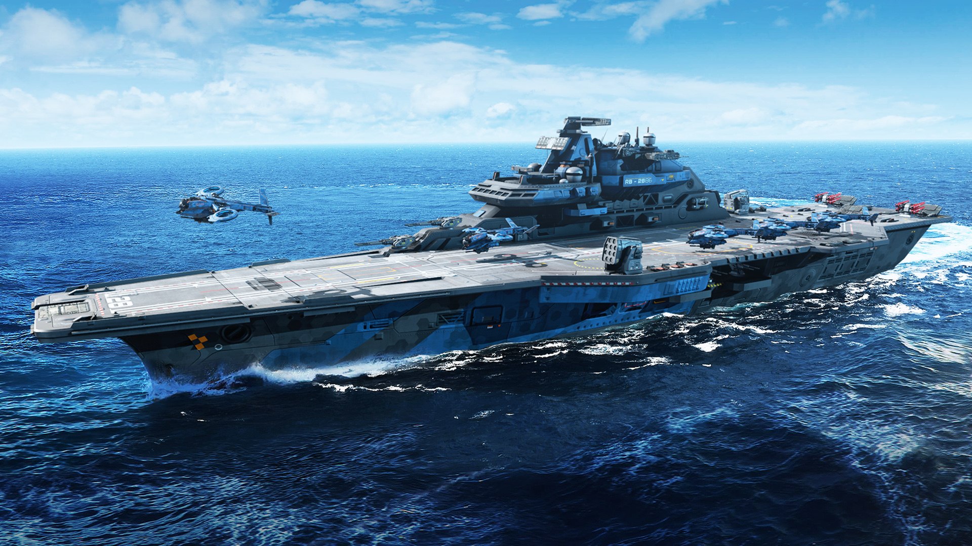 WARSHIPS - Drone Carrier 3D Model - TurboSquid 1858964