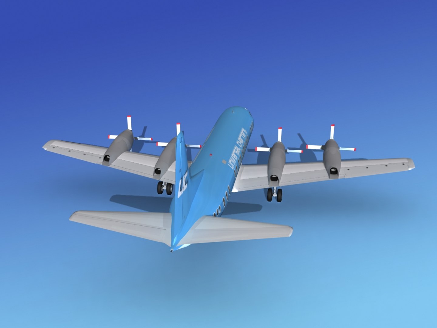 Propellers Electra Lockheed Charter 3d Model
