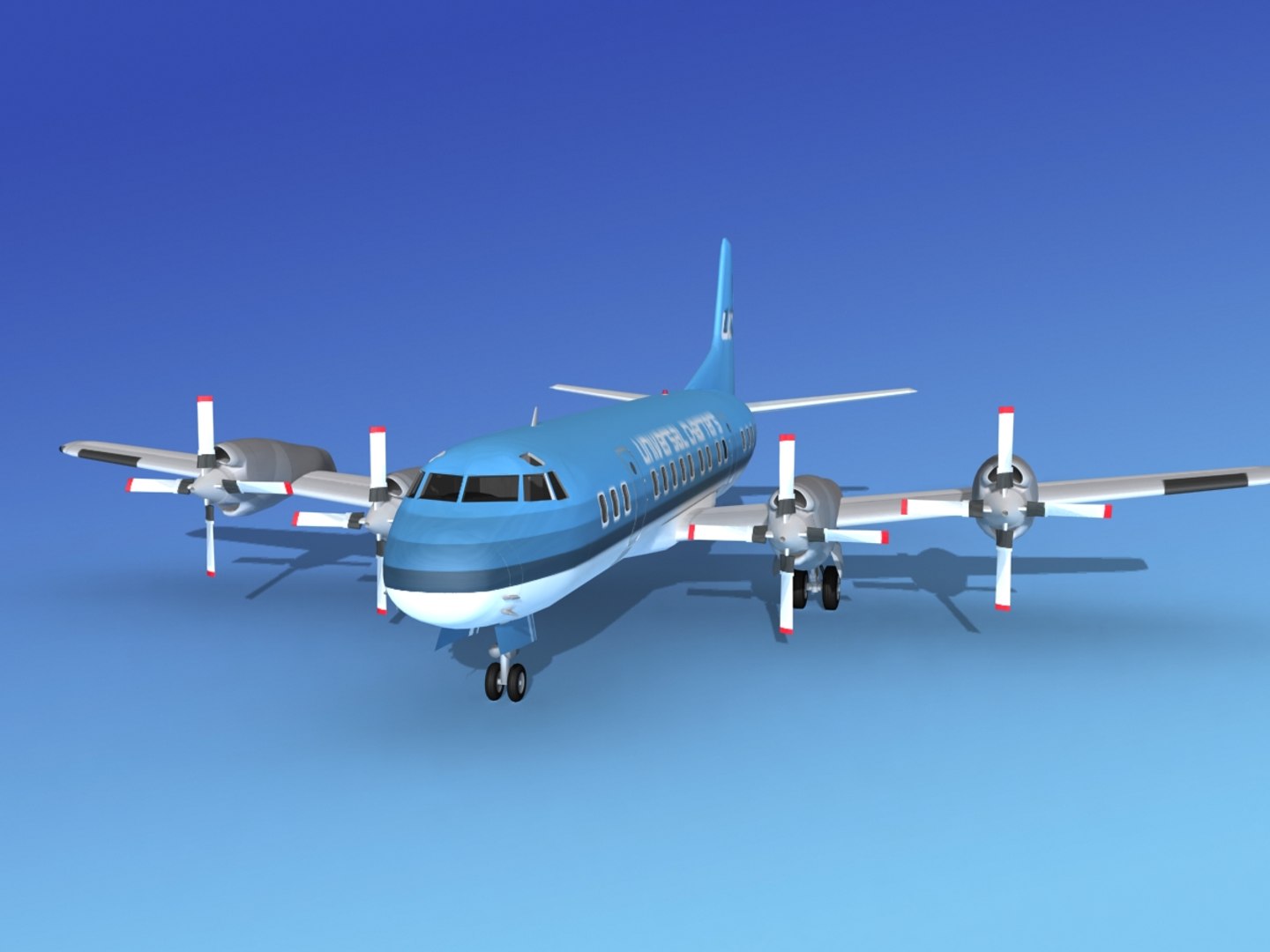 Propellers Electra Lockheed Charter 3d Model