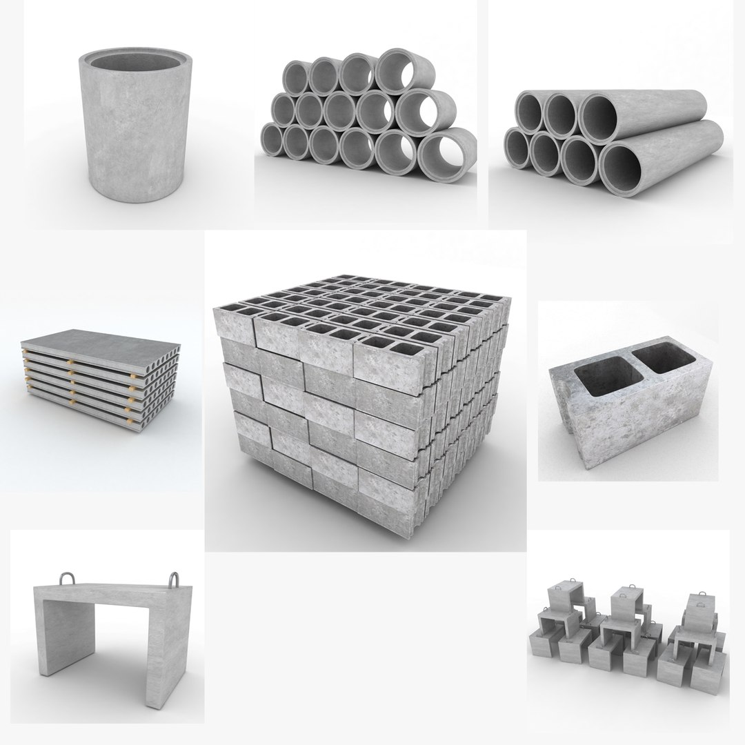 Concrete Collection 3D Model - TurboSquid 2007860
