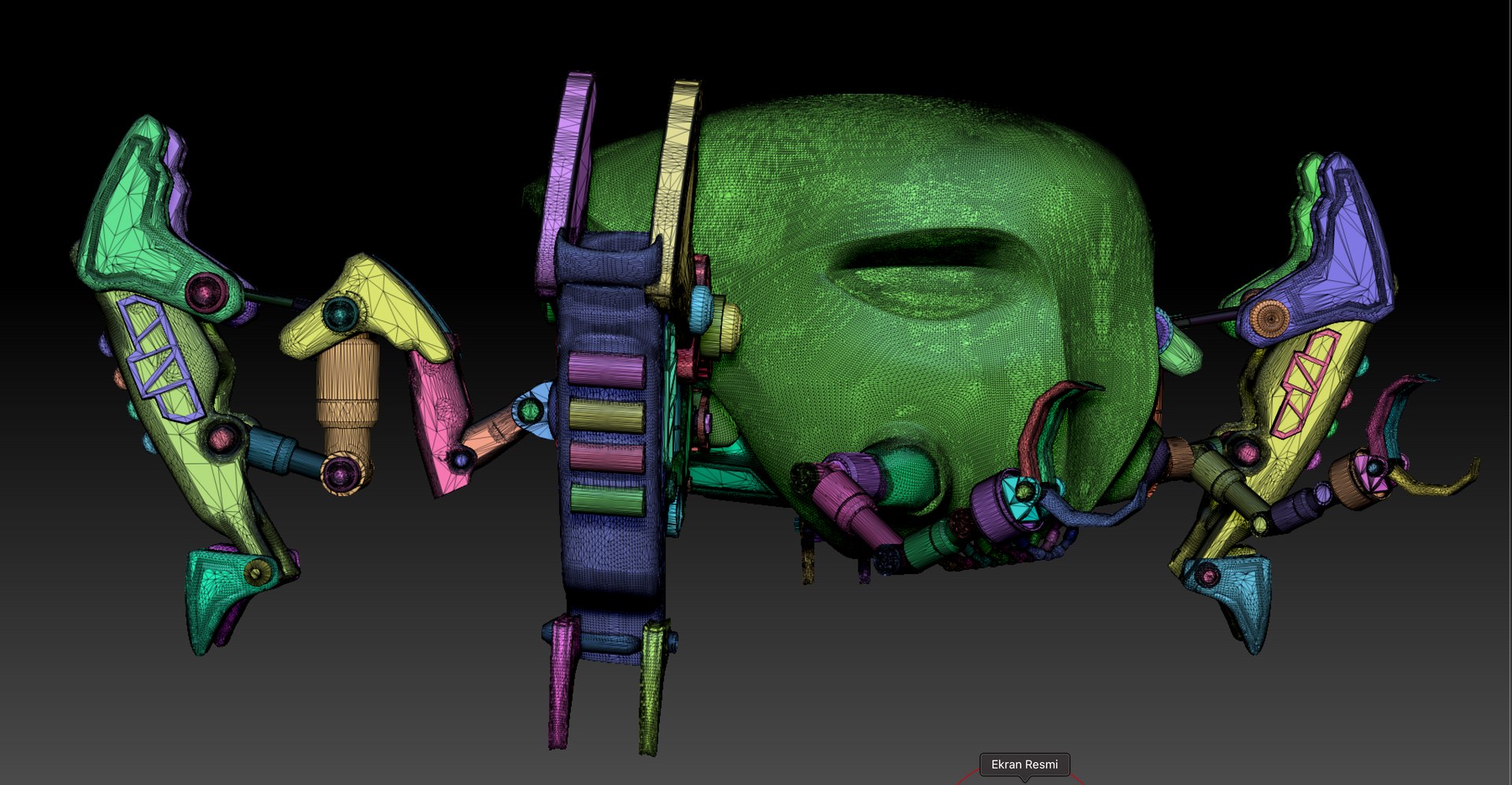 Crabdroid Robothelmets Series Sci Fi 3D print model 3D model ...