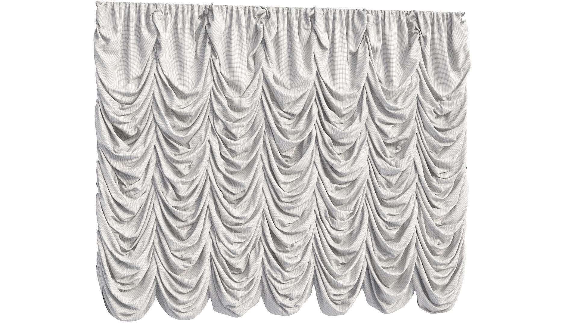 Austrian Curtain 002 3D - TurboSquid 2019636