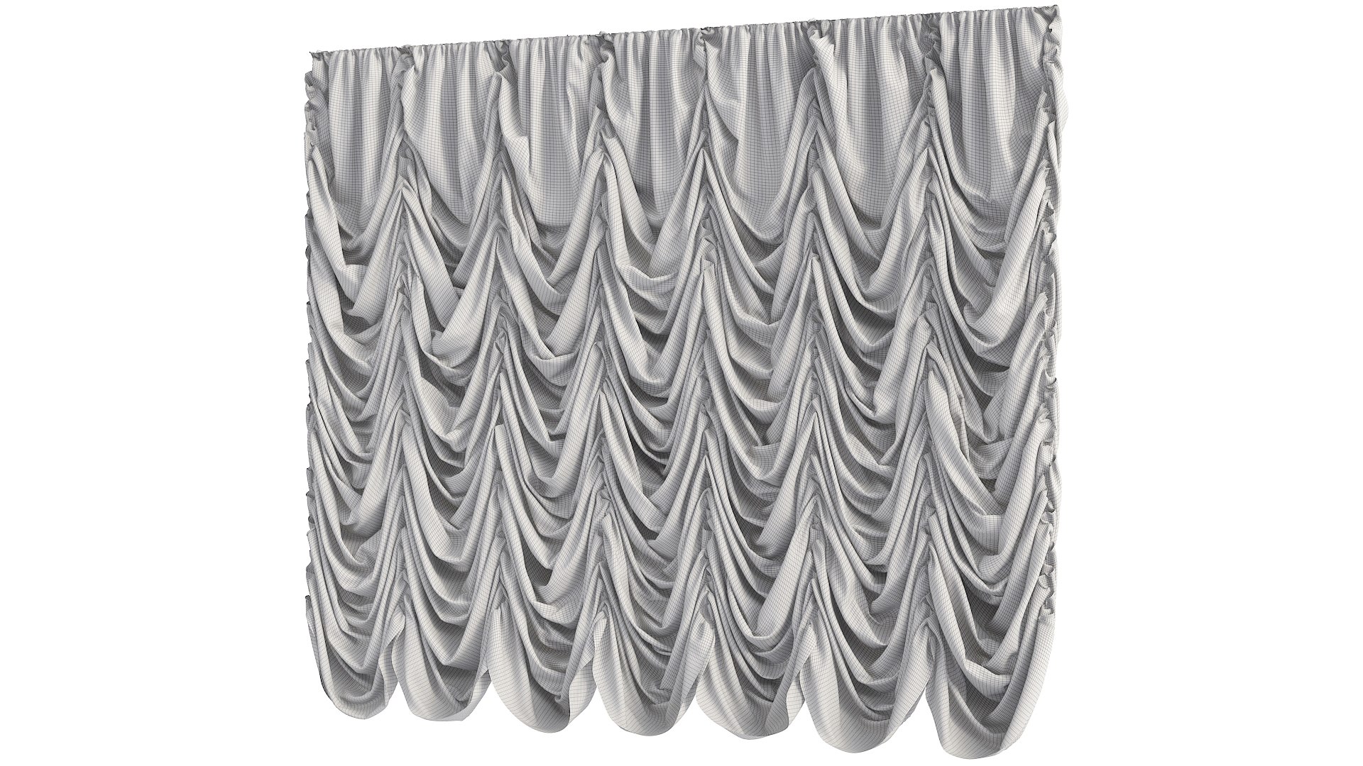 Austrian Curtain 002 3D - TurboSquid 2019636