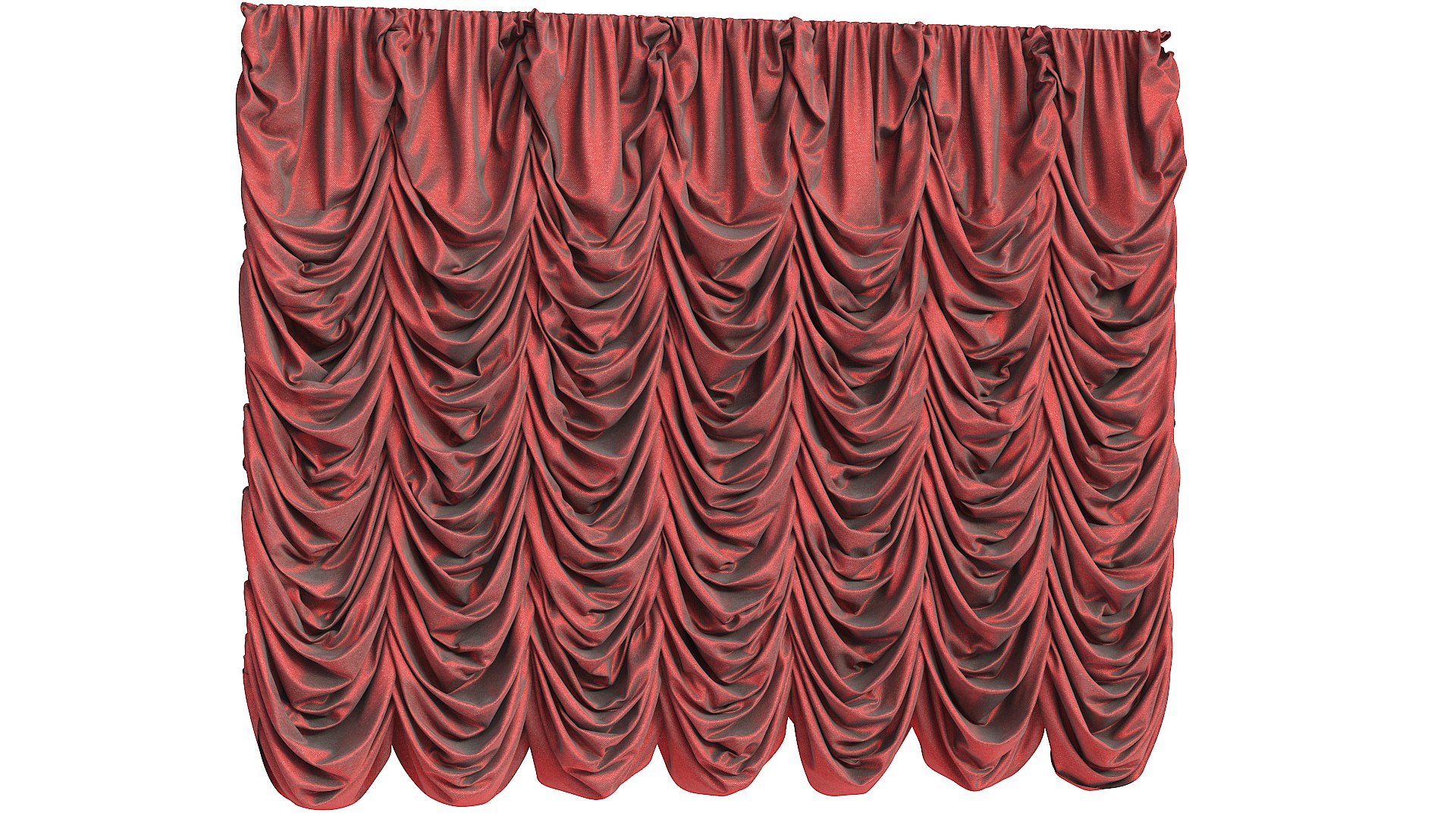 Austrian Curtain 002 3D - TurboSquid 2019636