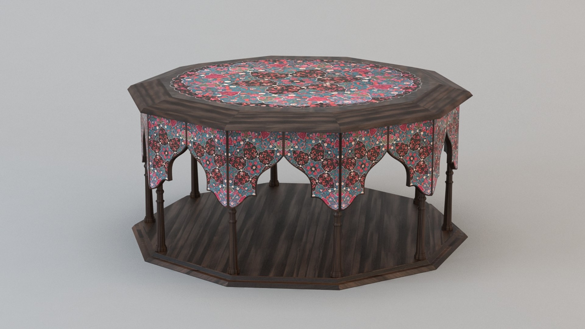 3d Morrocan Table Model