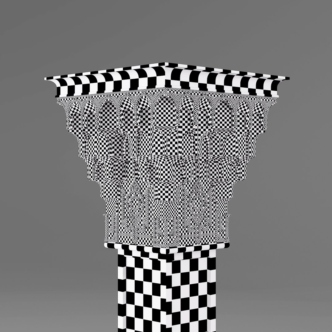 Classic Islamic Muqarnas Column 004 3D Model - TurboSquid 2458571