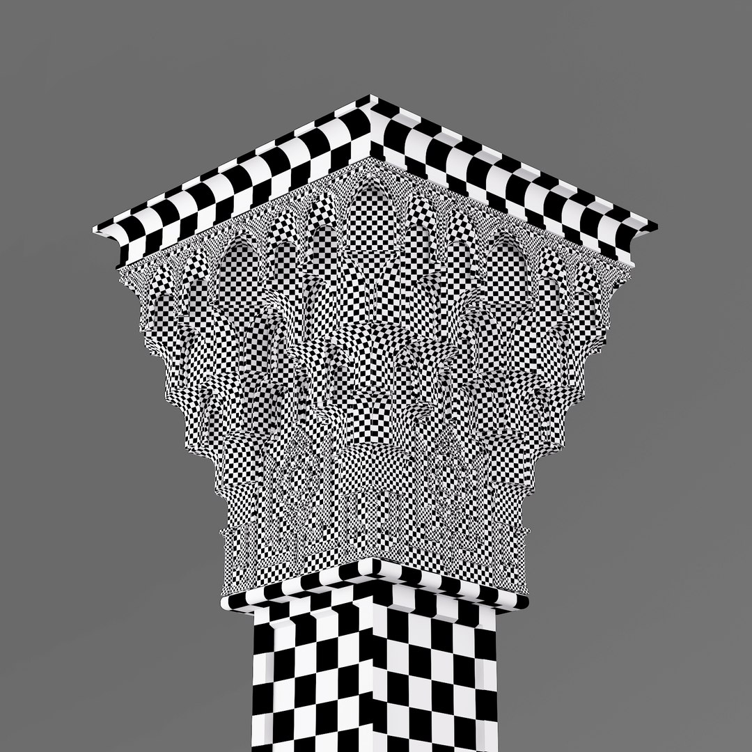 Classic Islamic Muqarnas Column 004 3D Model - TurboSquid 2458571