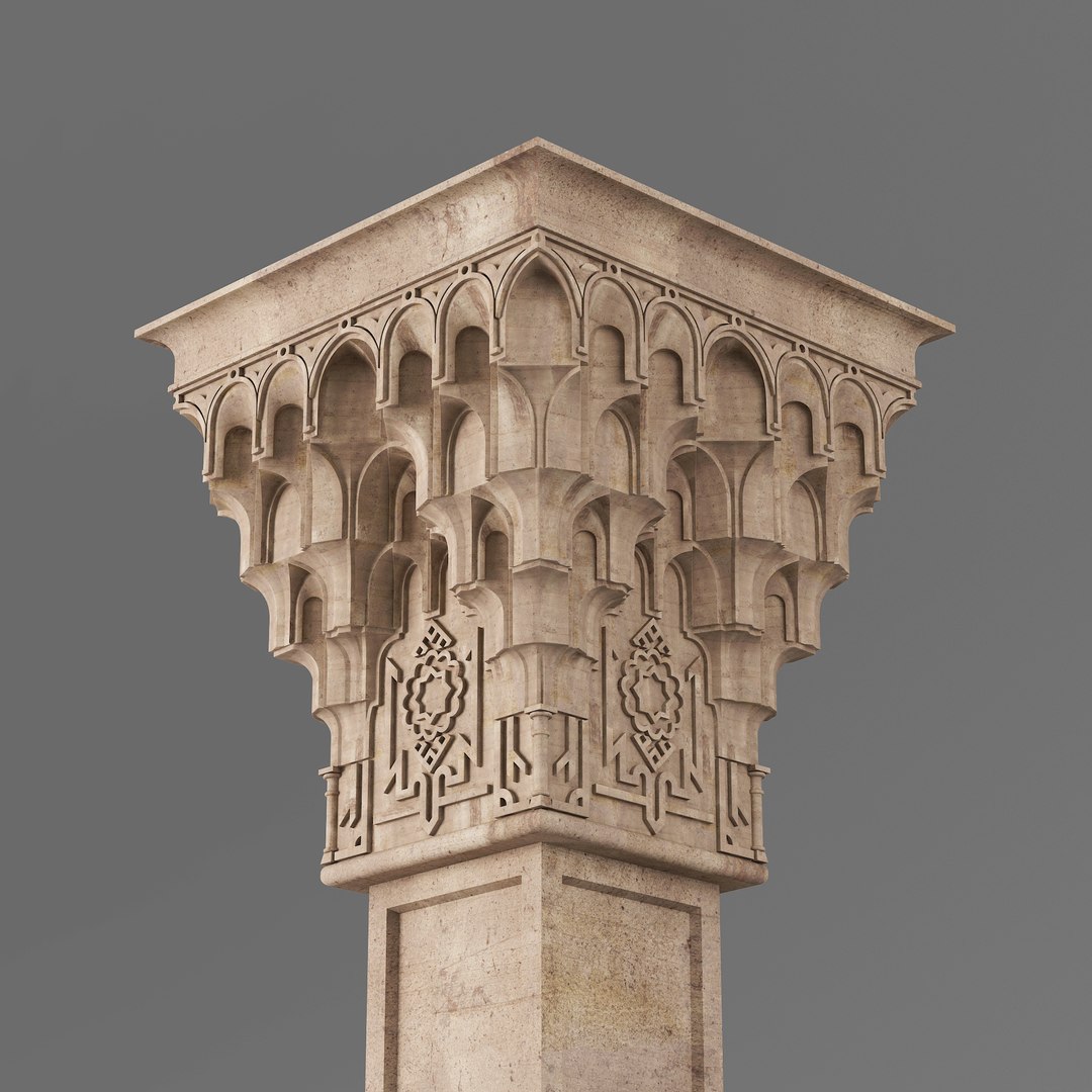 Classic Islamic Muqarnas Column 004 3D Model - TurboSquid 2458571