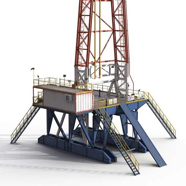 fracking gas platform 2 3d max