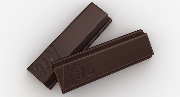 3d model realistic broken kit kat