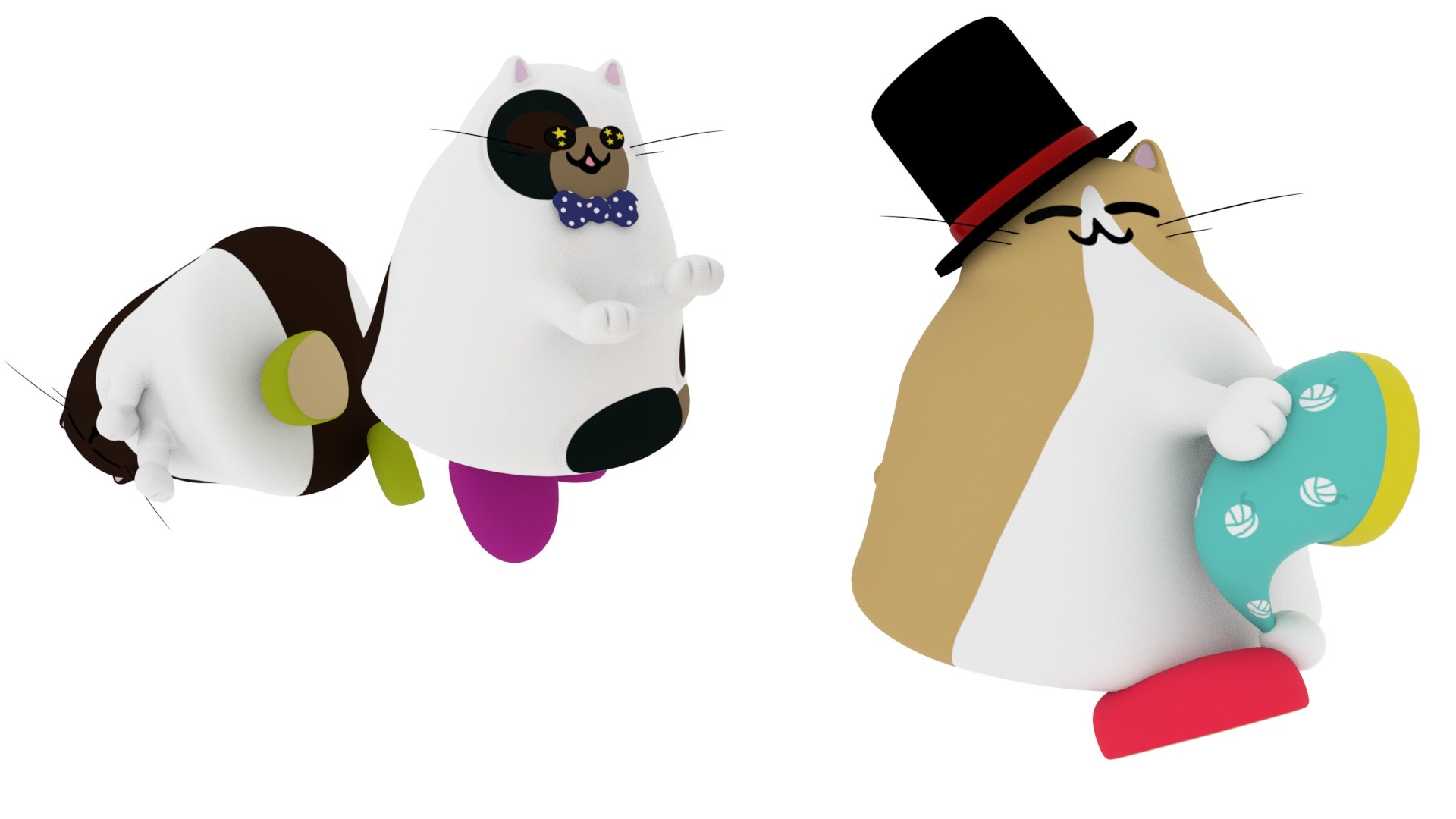 M Meow Calico Model - TurboSquid 1447202