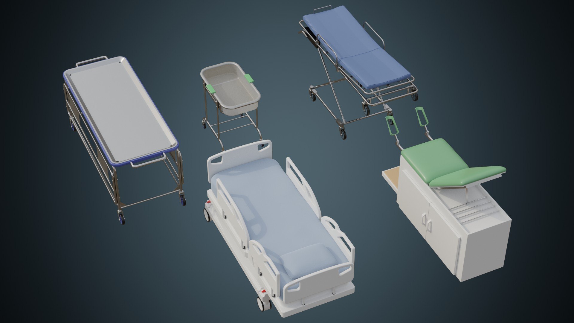 3D Hospital Props Collection 4 Basic Model - TurboSquid 2122309