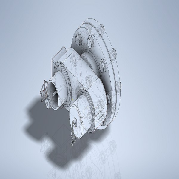 2 way breeching inlet 3D model - TurboSquid 1453634