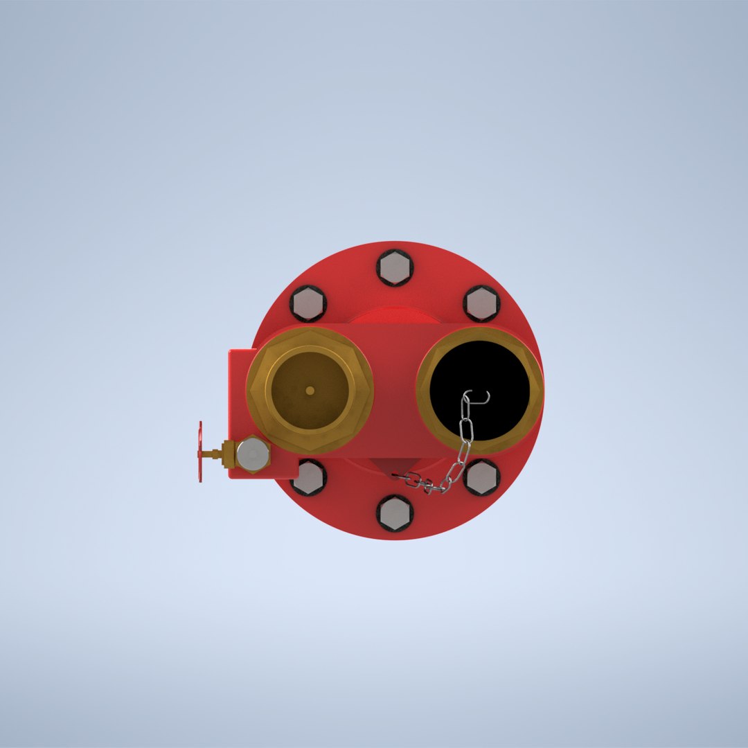 2 Way Breeching Inlet 3D Model - TurboSquid 1453634