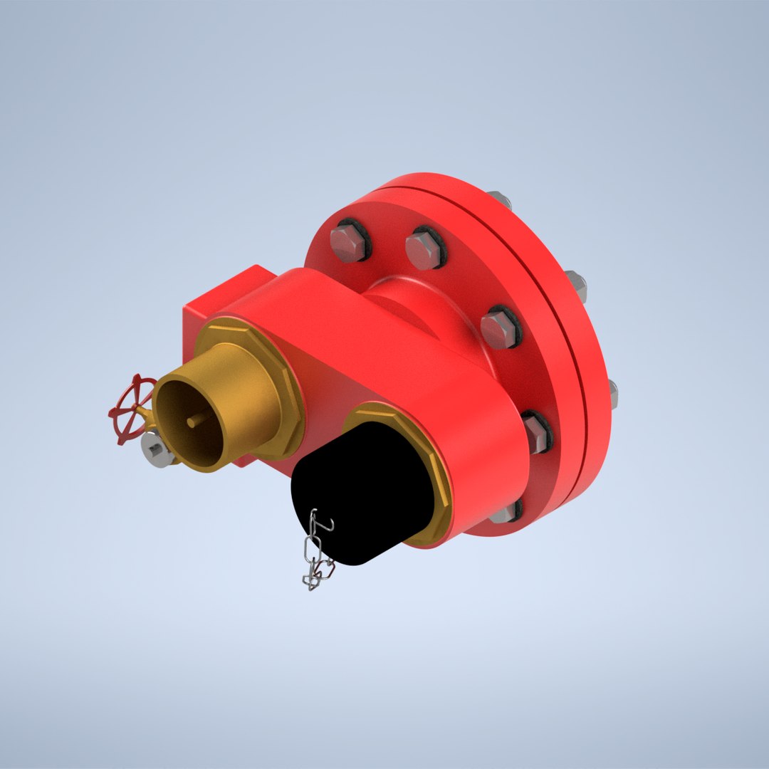 2 Way Breeching Inlet 3D Model - TurboSquid 1453634