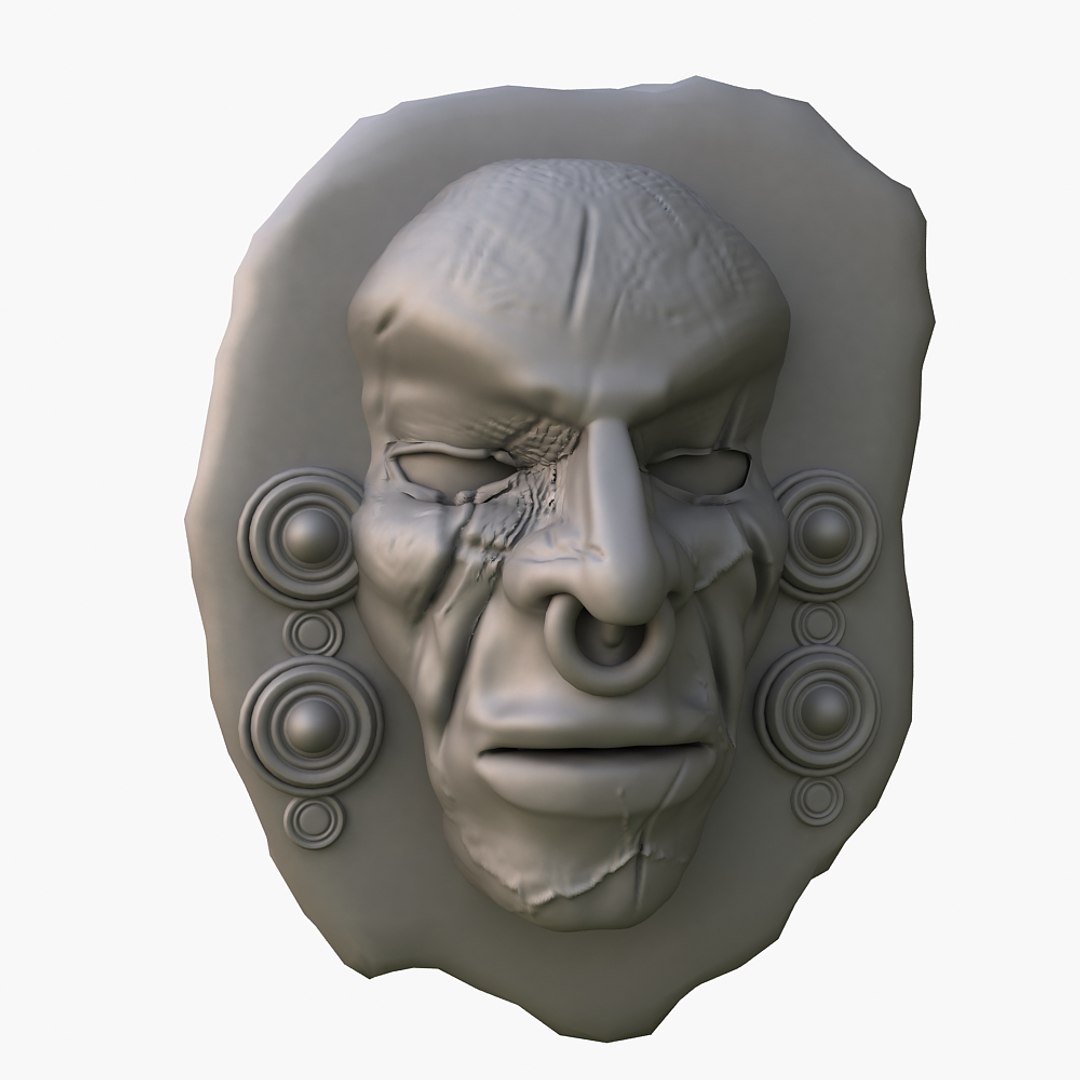 Stone Head 3d Model