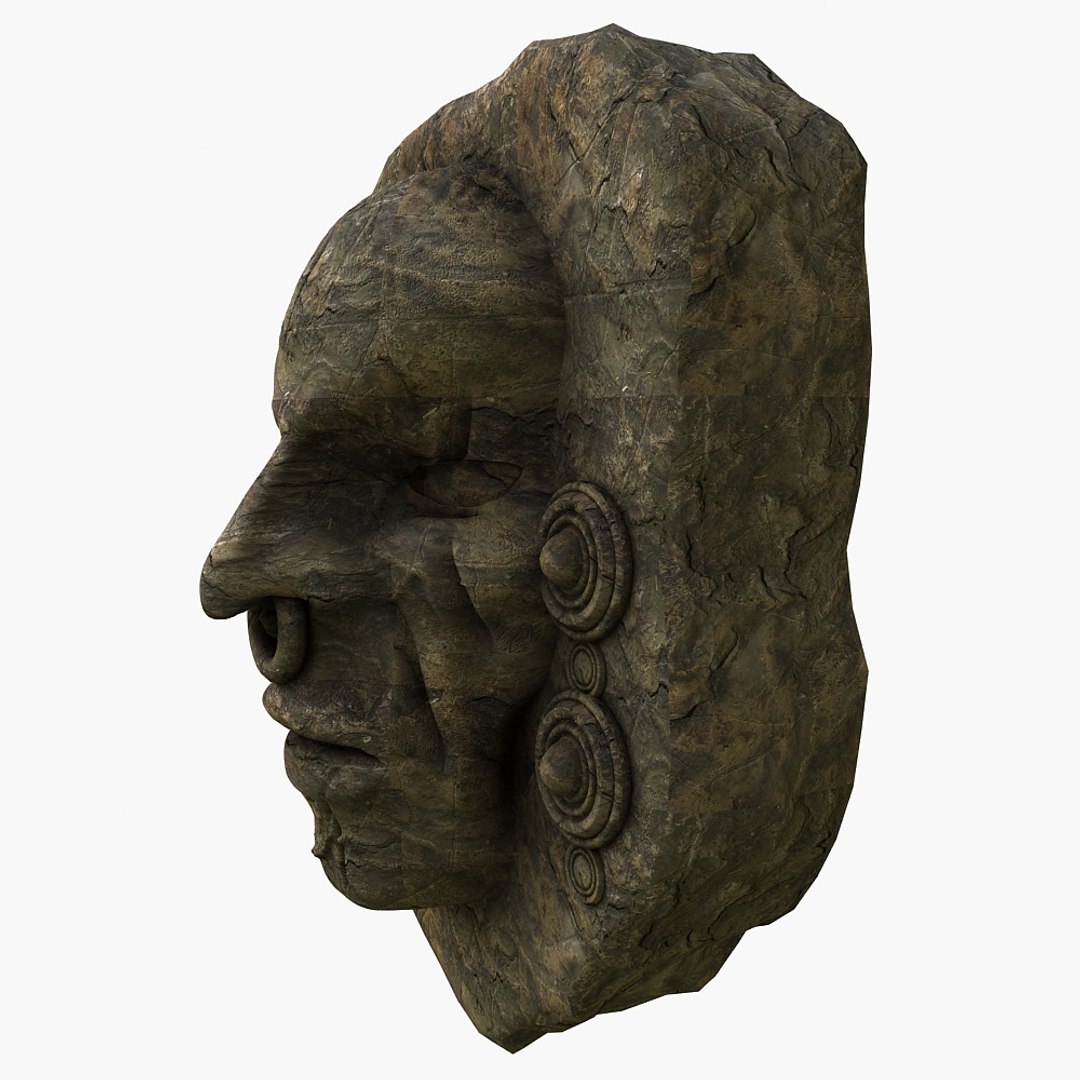 Stone Head 3d Model