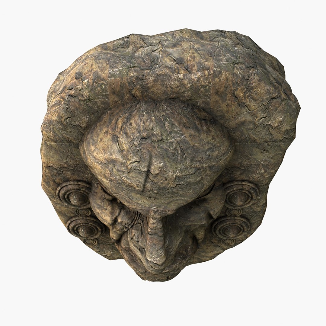 Stone Head 3d Model