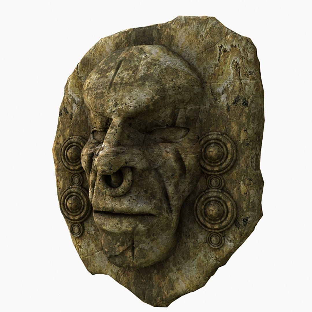 Stone Head 3d Model